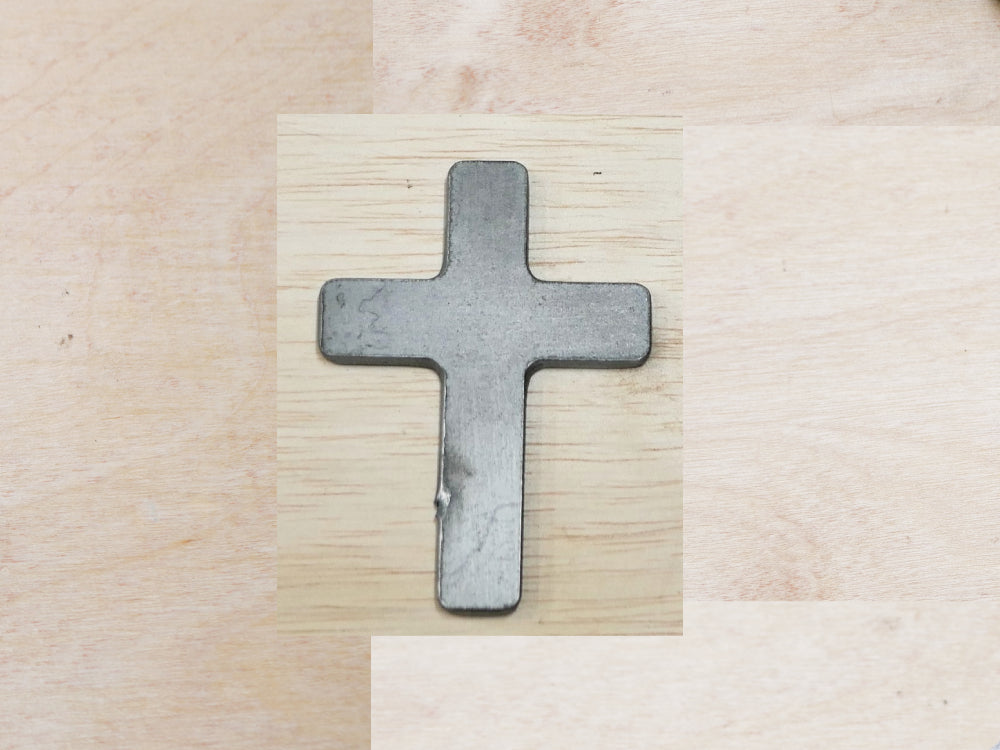 Basic Cross Keychain Blank – Christ Centered Ironworks