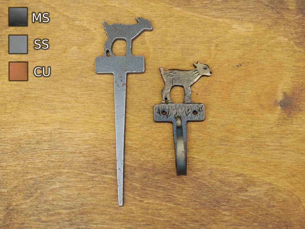 Kid Goat Hook Blank – Christ Centered Ironworks