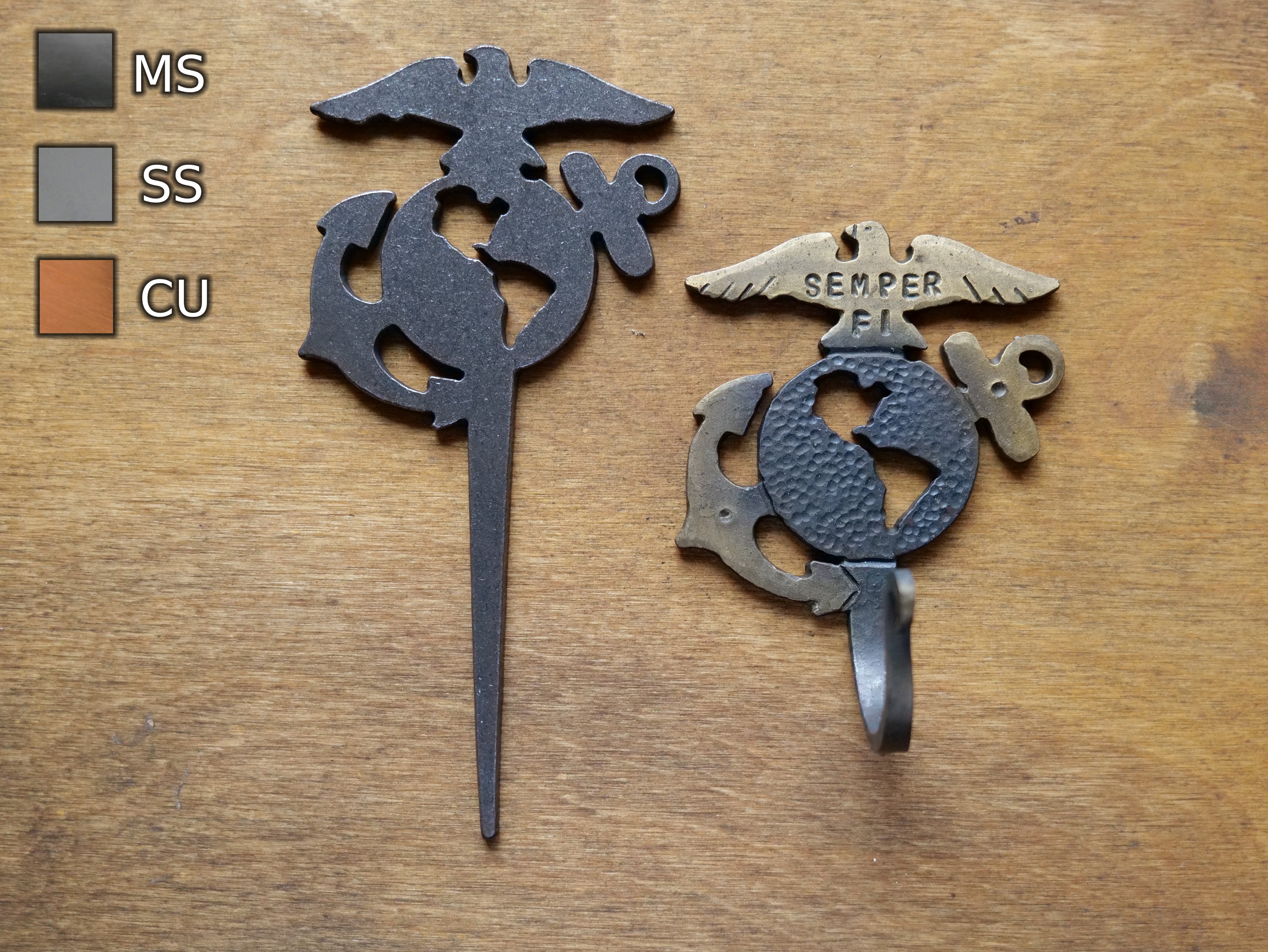 Military Style #4 Hook Blank – Christ Centered Ironworks